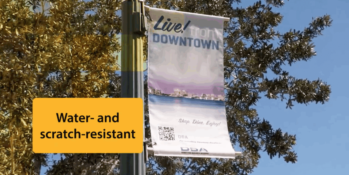 Kodak KWRSB36 Water-Resistant Scrim Banner 450g/m² 36" 914mm x 12.2m ...